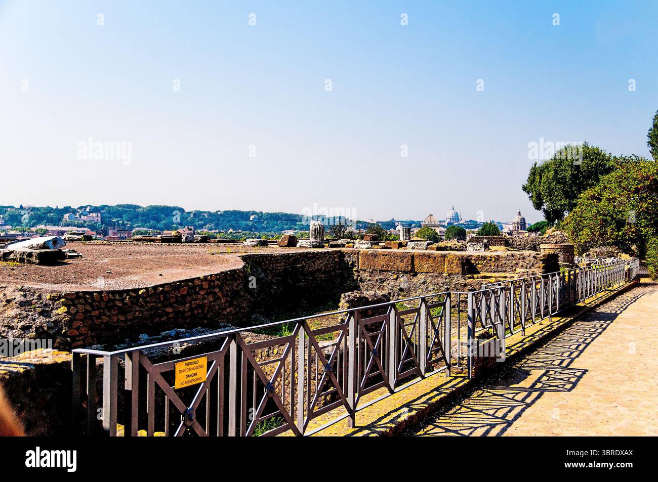 Rome, Italy Sep 28, 2009: Palatine Hill, known as the birthplace of the ...