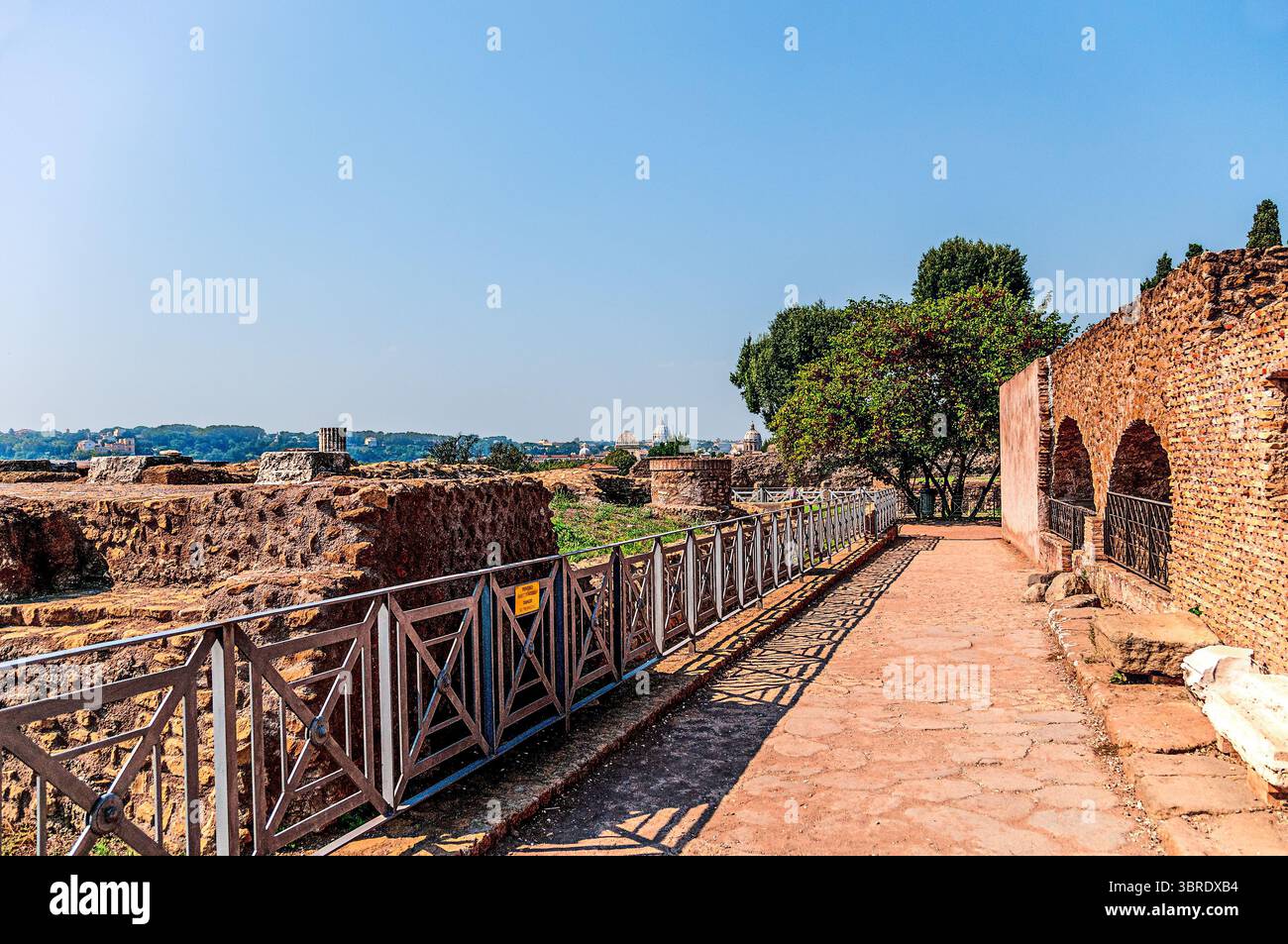 Rome, Italy Sep 28, 2009: Palatine Hill, known as the birthplace of the ...