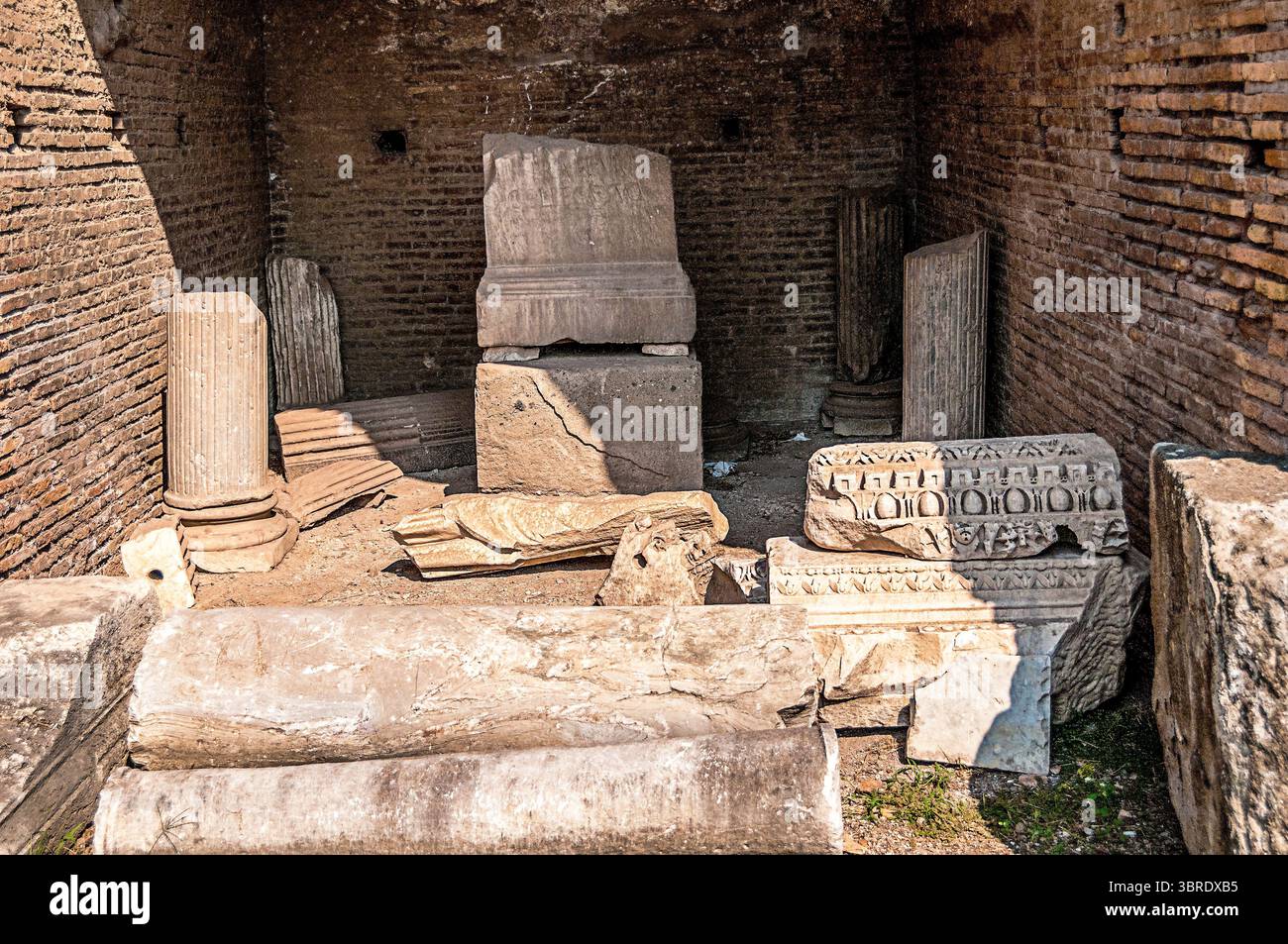 Rome, Italy Sep 28, 2009: Palatine Hill, known as the birthplace of the ...