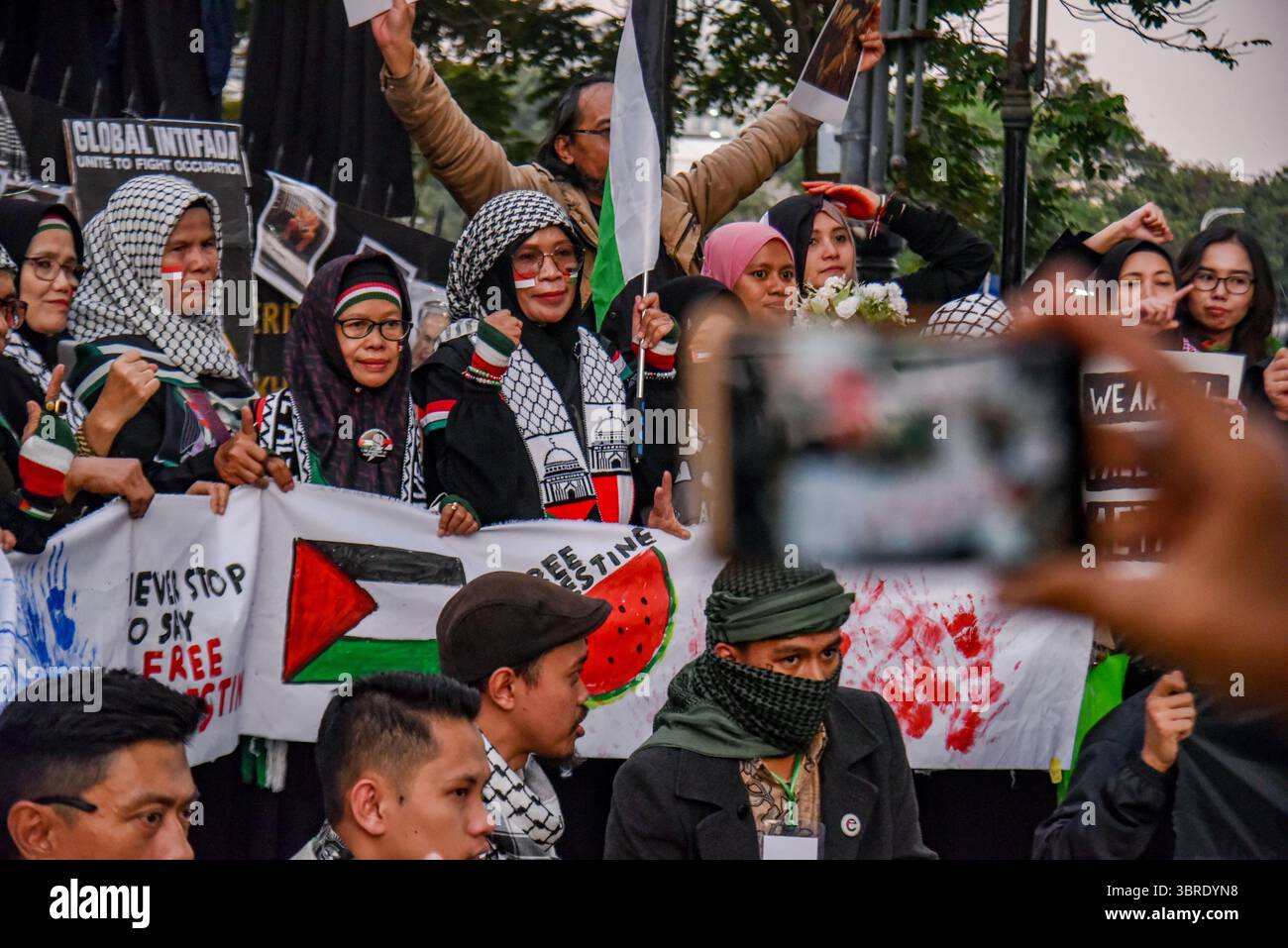 July 12, 2025, Bandung, West Java, Indonesia: Protesters carried ...