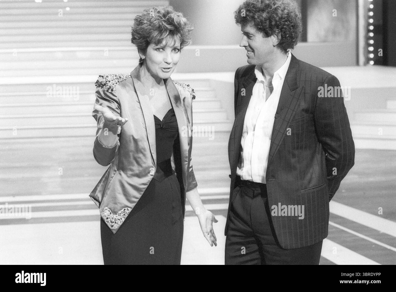 Carolin Reiber und Jacke White 10/85 rag Carolin Reiber mit Jack White ...