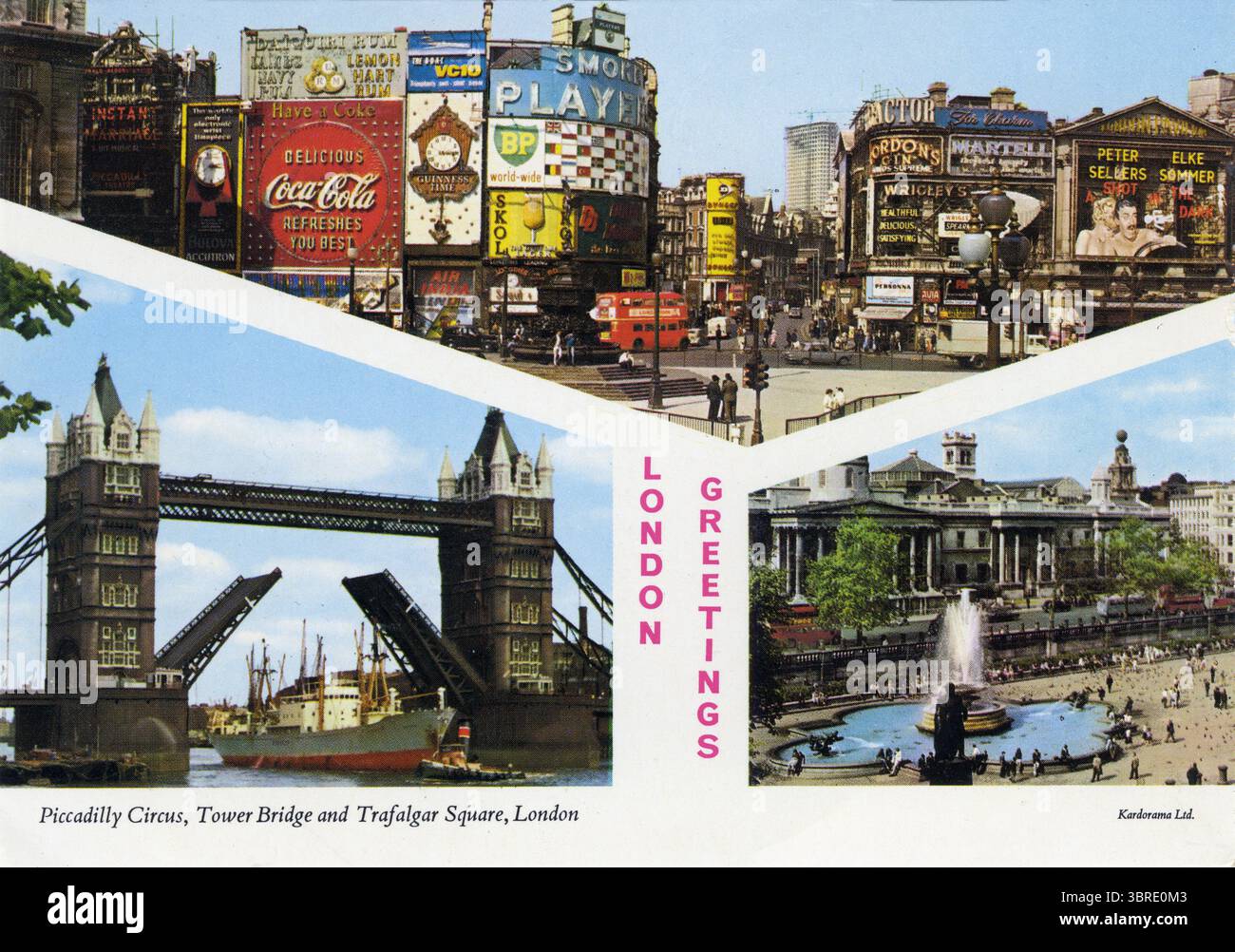 Vintage postcard, London, UK Stock Photo - Alamy