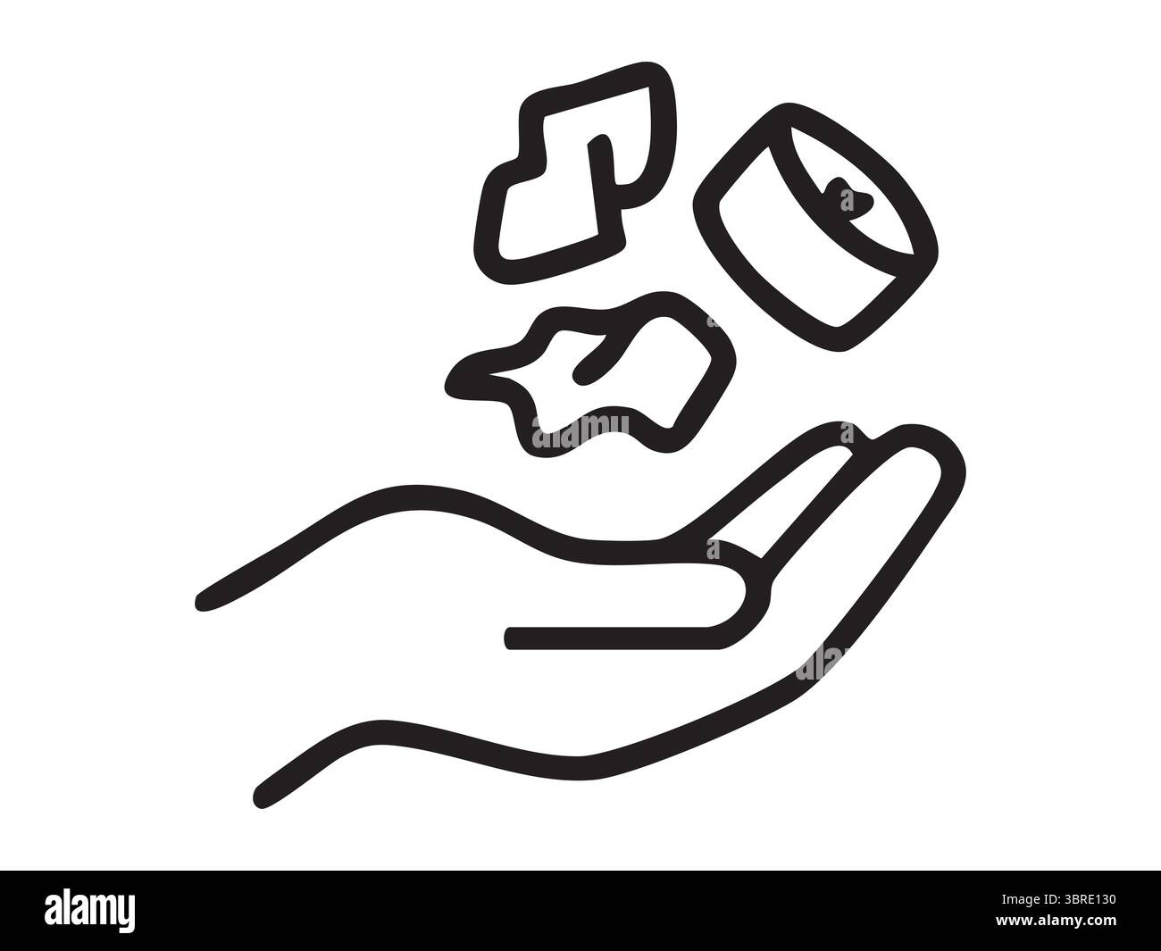 Eco friendly litter Black and White Stock Photos & Images - Alamy