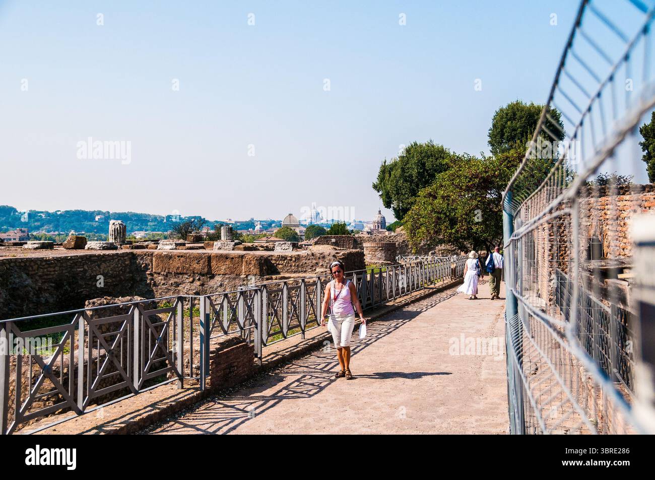 Rome, Italy Sep 28, 2009: Palatine Hill, known as the birthplace of the ...