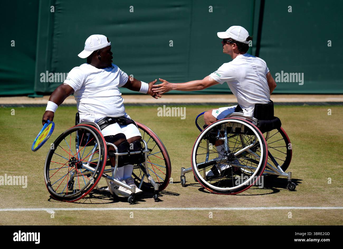 Donald Ramphadi and Gregory Slade during their Quad Wheelchair Doubles ...