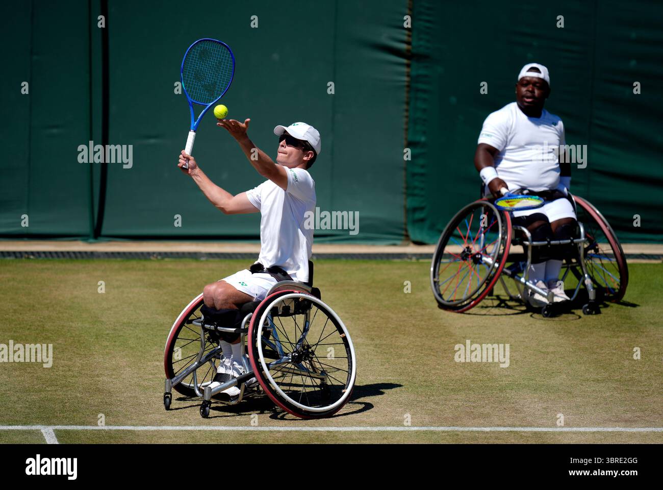 Donald Ramphadi and Gregory Slade (left) during their Quad Wheelchair ...