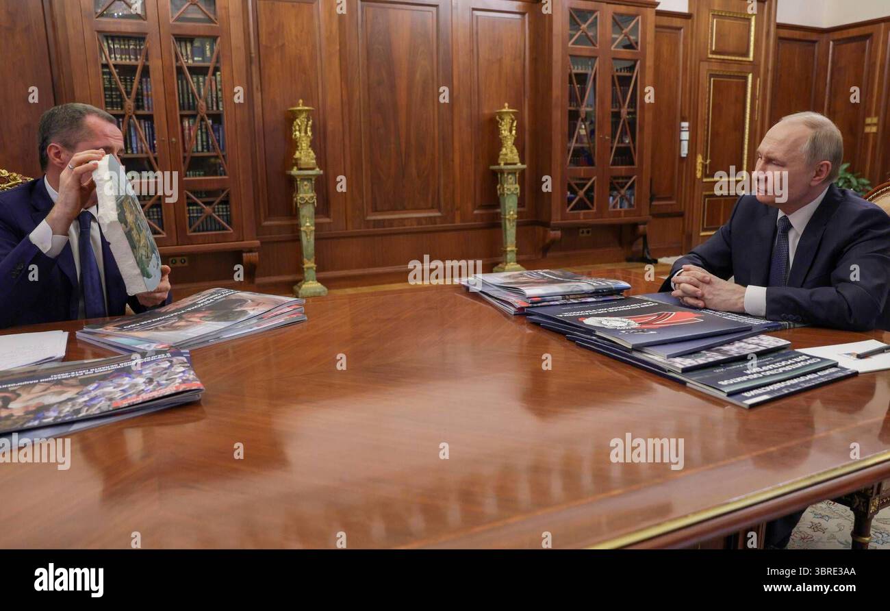 Russian President, Vladimir Putin, meets with Belgorod Regional ...