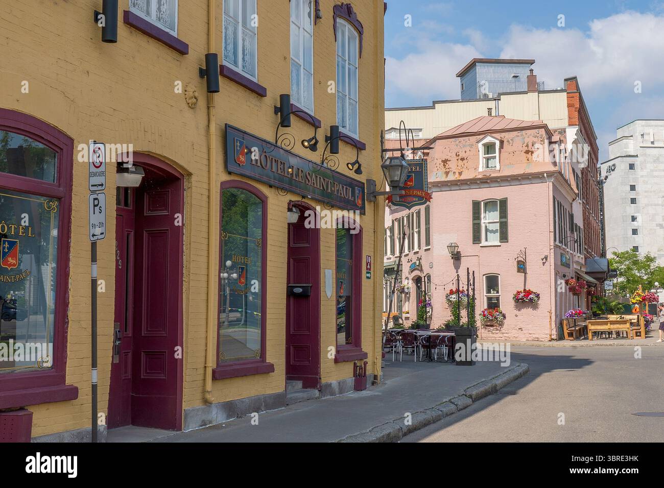 Lower town, Old Quebec , historic district, commercial and residential ...
