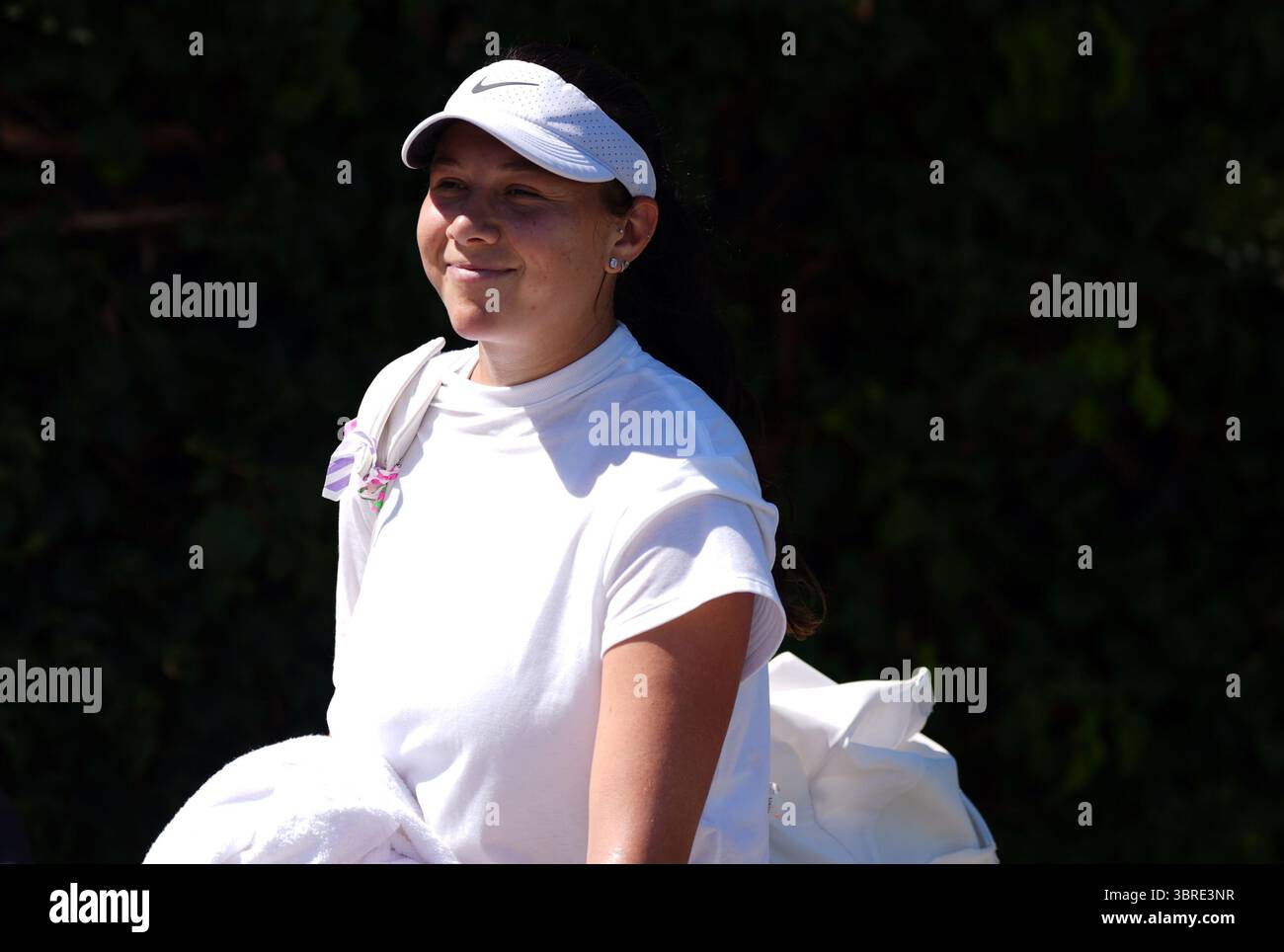 Amanda Anisimova on day thirteen of the 2025 Wimbledon Championships at ...