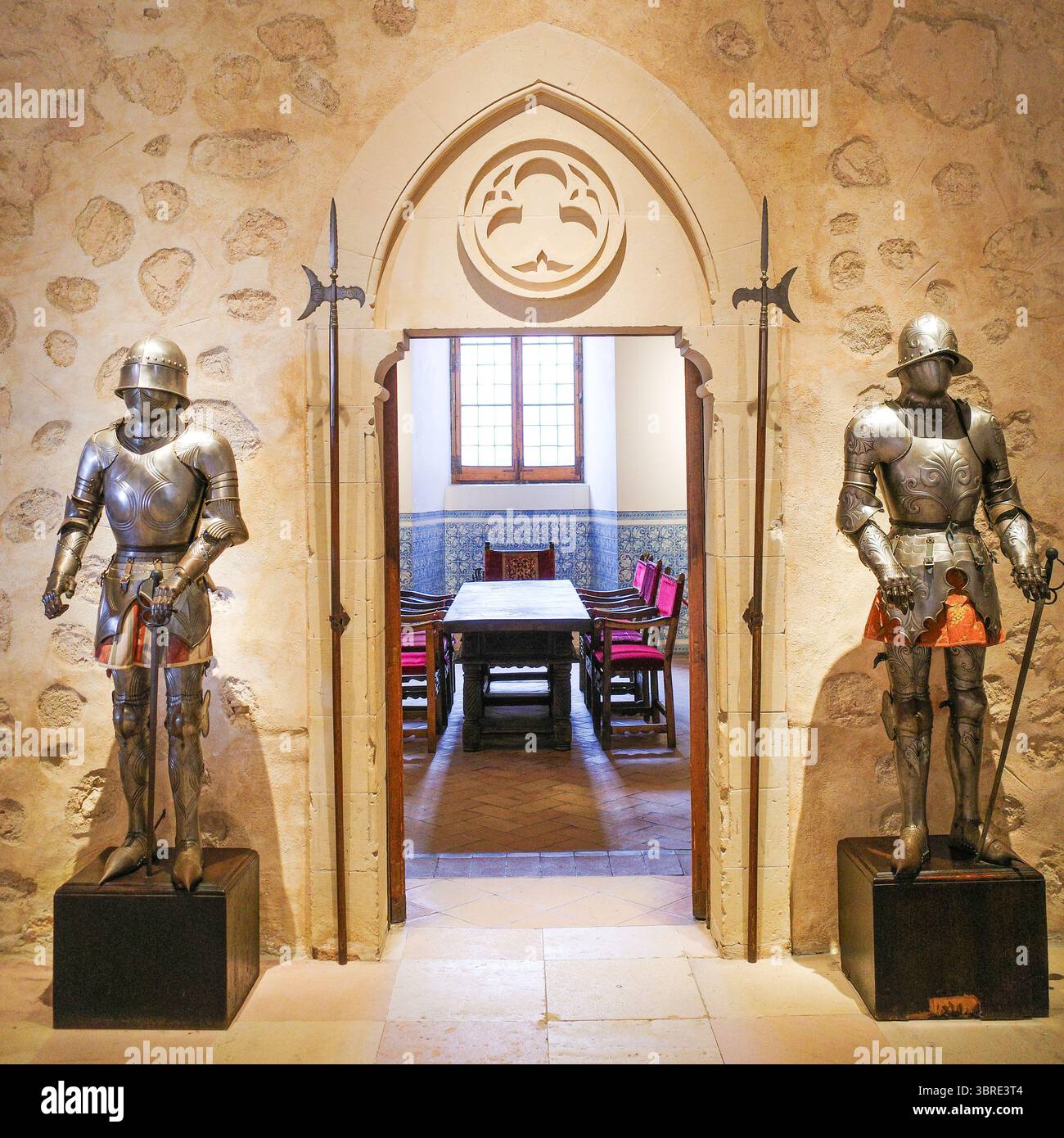 Segovia, Spain - 3 March, 2025: Medieval Knight armour on display at ...