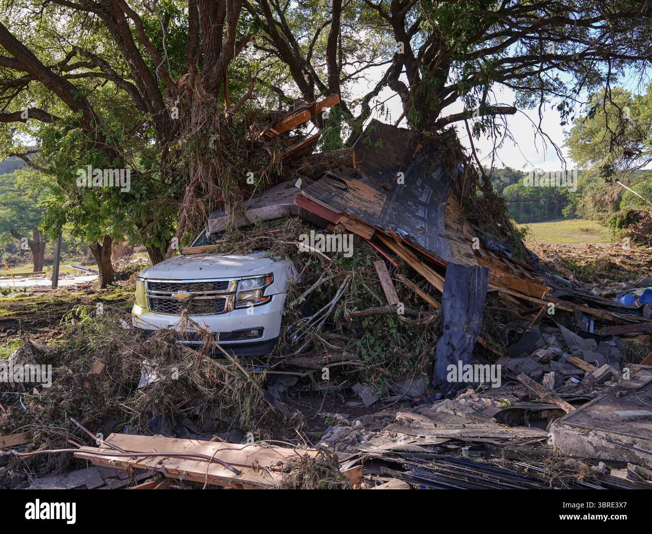 The aftermath of the devastating floods in Kerr County, TX which killed ...