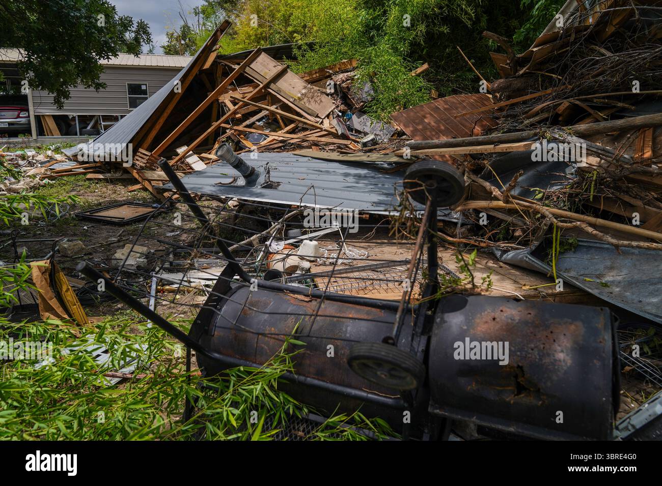 The aftermath of the devastating floods in Kerr County, TX which killed ...