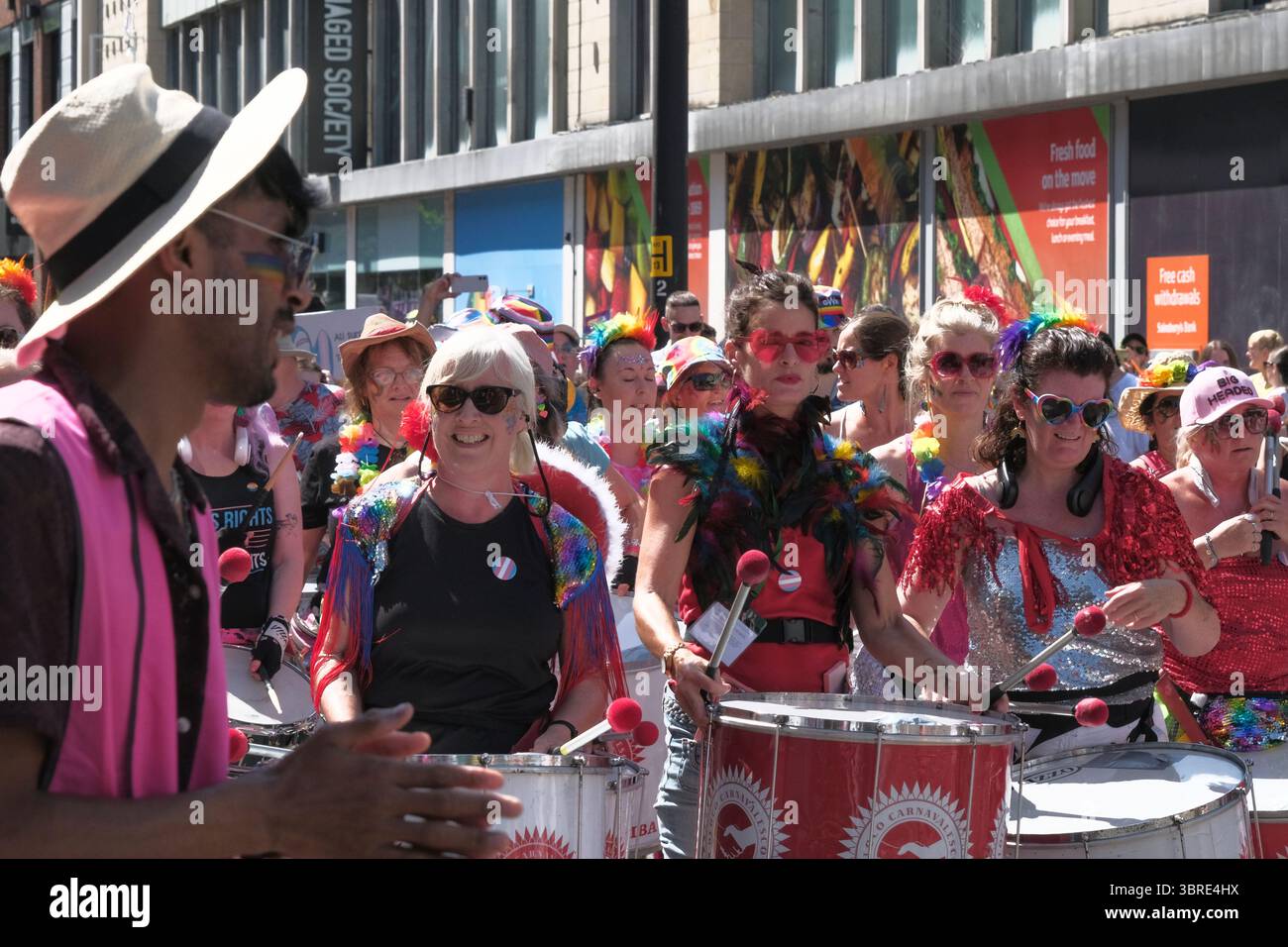 Bristol, UK. 12th July, 2025. The Bristol Pride march. The LGBT ...