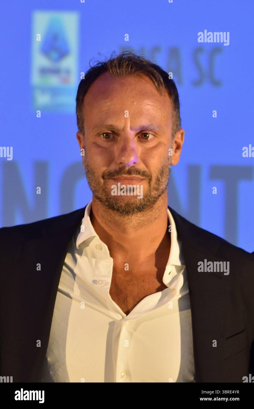 New coach of Pisa Alberto Gilardino during Presentation of new Pisa SC ...