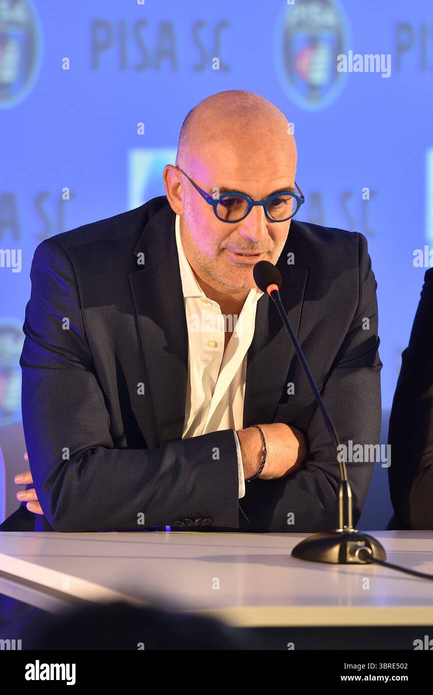 Sports Director of Pisa Davide Vaira during Presentation of new Pisa SC ...