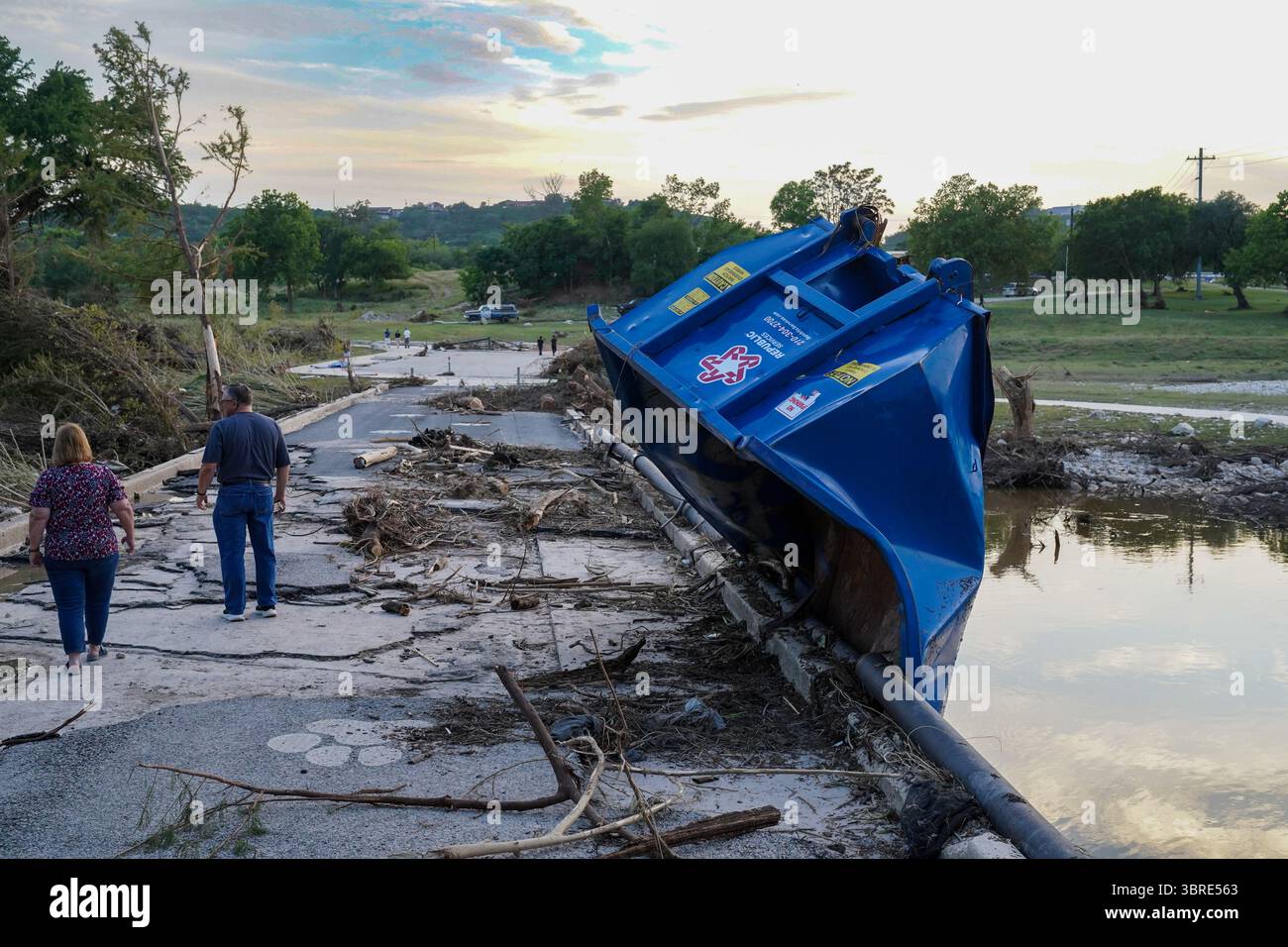 The aftermath of the devastating floods in Kerr County, TX which killed ...
