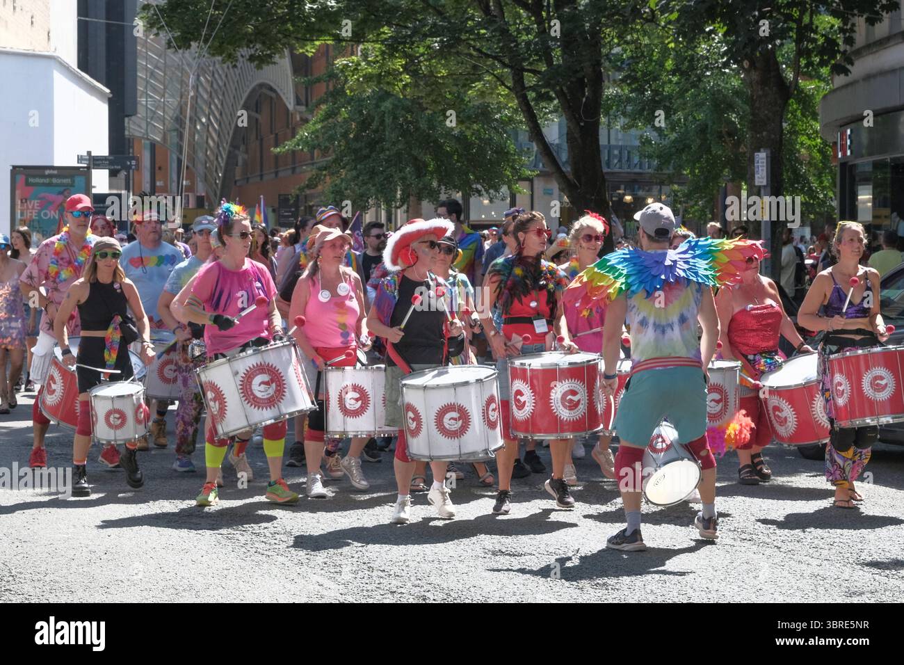 Bristol, UK. 12th July, 2025. The Bristol Pride march. The LGBT ...