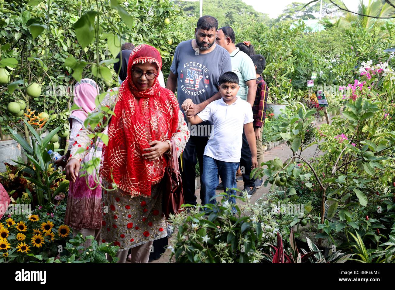 Dhaka, Bangladesh - July 11, 2025: Bangladeshi people visit at the ...