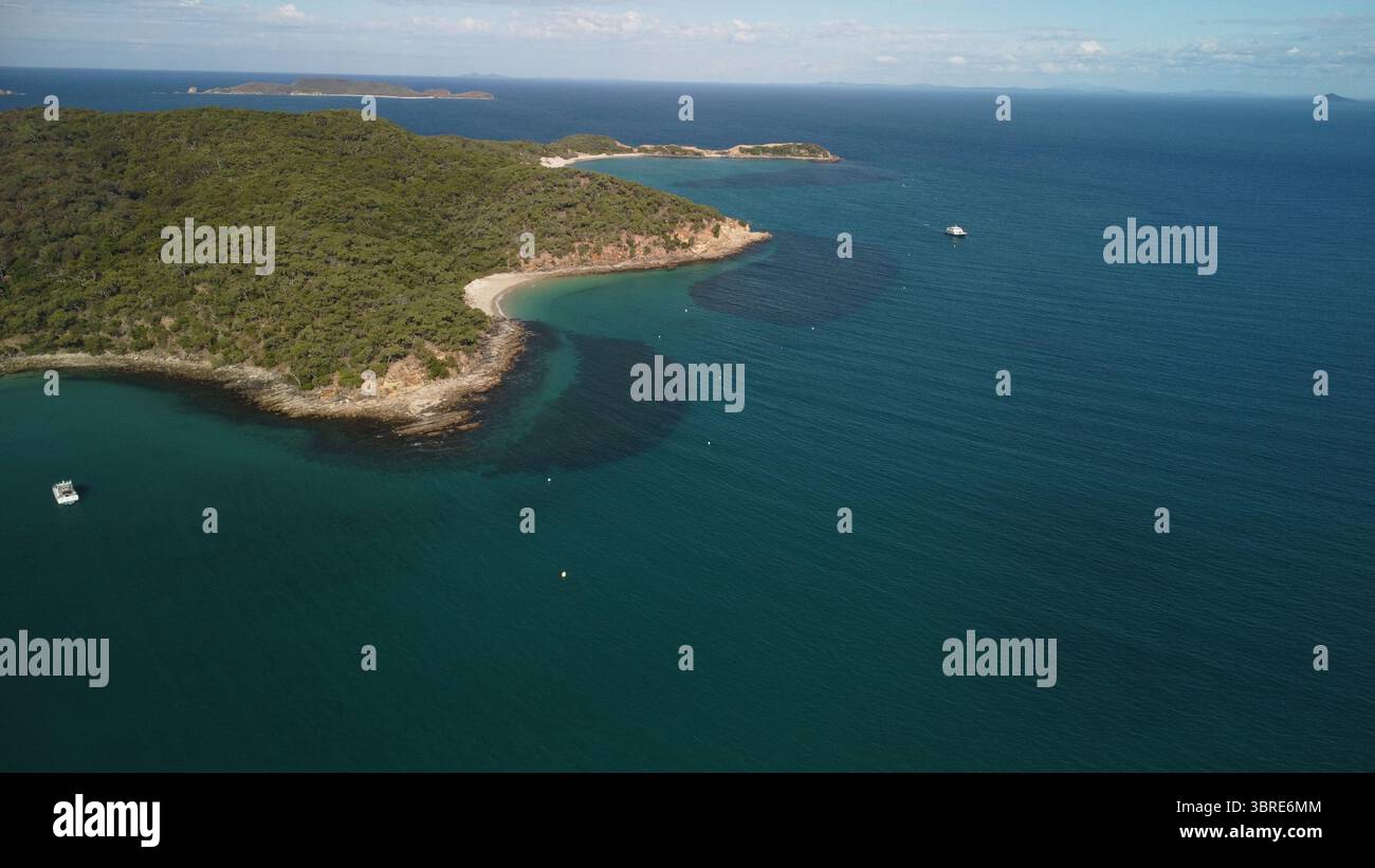 Aerial drone island great view hi-res stock photography and images - Alamy