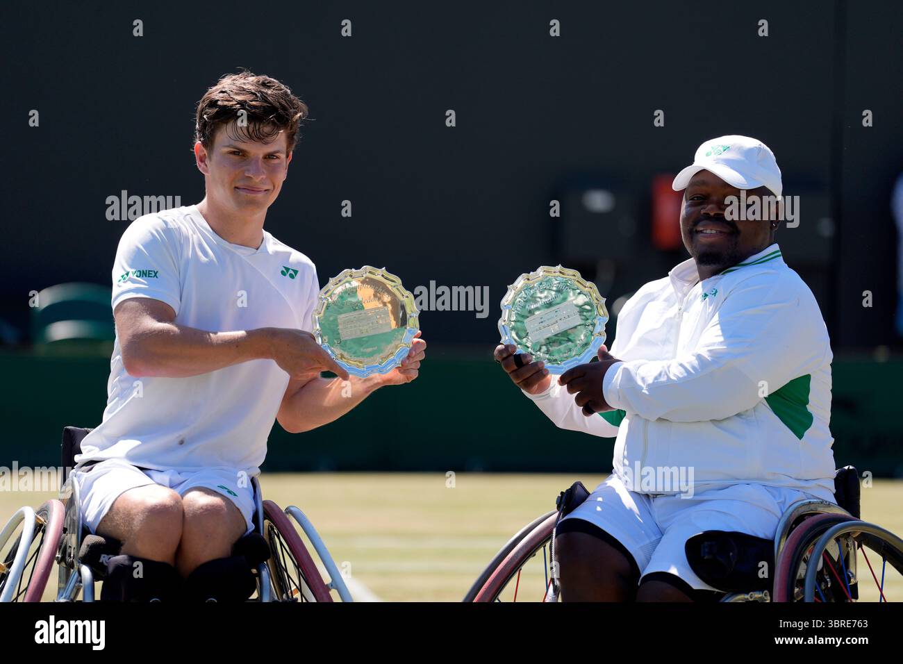 Donald Ramphadi and Gregory Slade with their runners up trophies ...