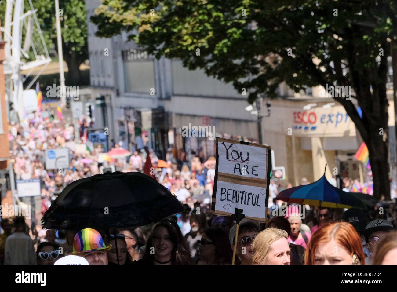 Bristol, UK. 12th July, 2025. The Bristol Pride march. The LGBT ...