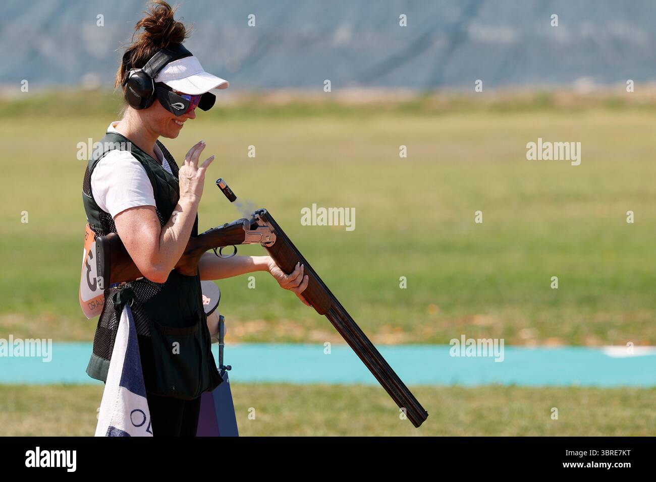 Scanlan Laetisha of Team Australia releases a cartridge in the Shooting ...