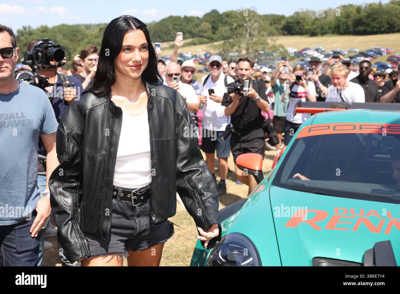 Dua Lipa at the Goodwood Festival of Speed, where she went up the world ...