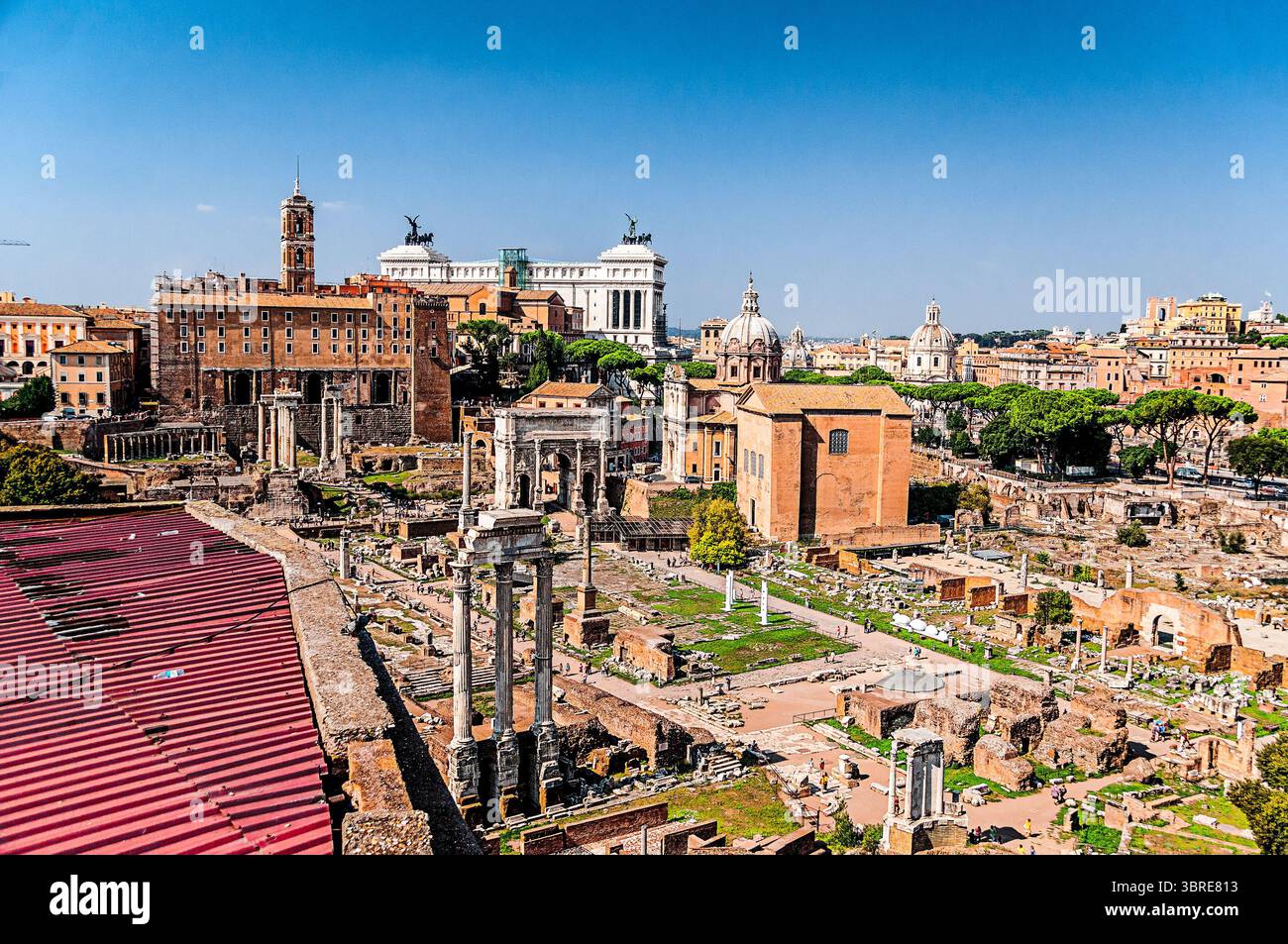 Rome, Italy Sep 28, 2009: The Roman Forum was the heart of public life ...