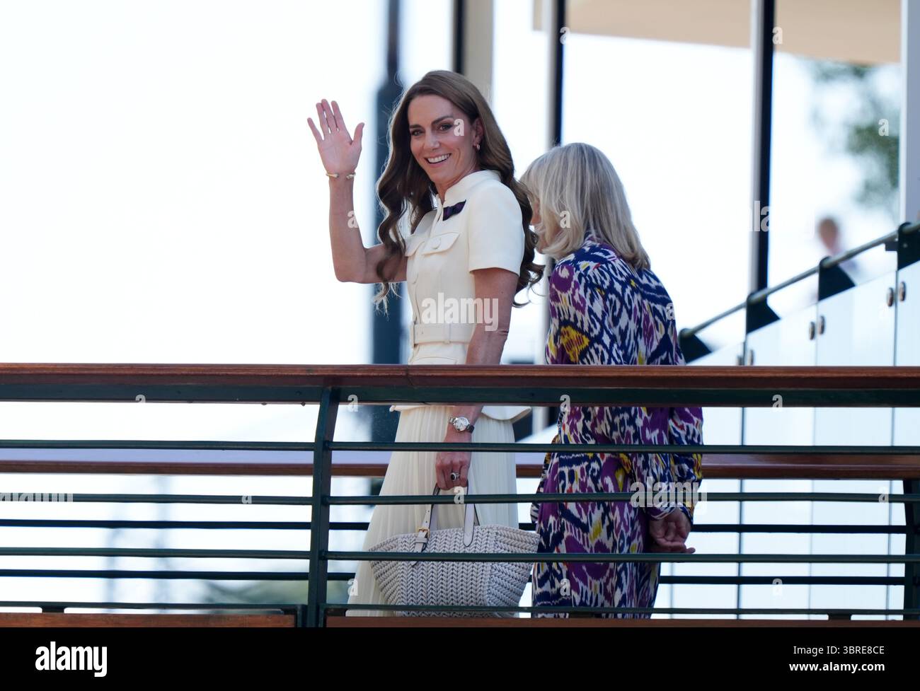 The Princess of Wales with AELTC chair Deborah Jevans on her arrival at ...