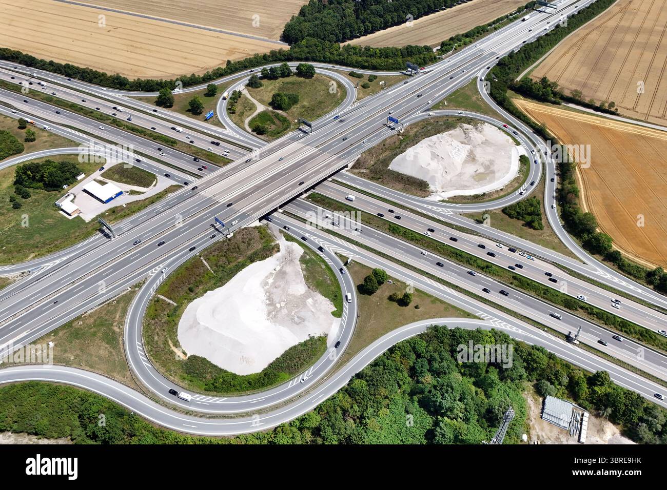 Feldkirchen, Deutschland. 12th July, 2025. Munich East Motorway ...