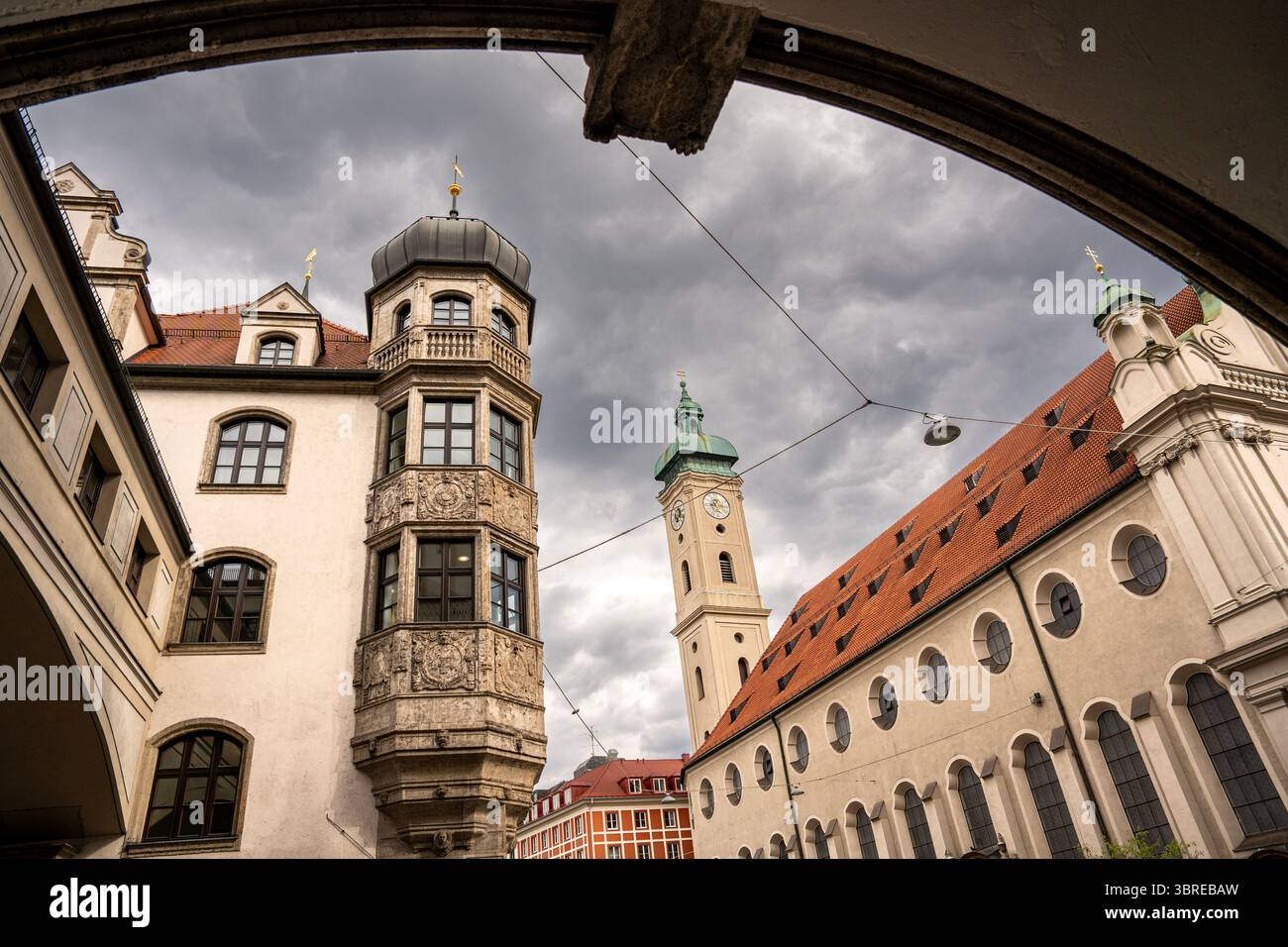 Historic Church Of The Holy Spirit In Munich: Elegant Baroque ...