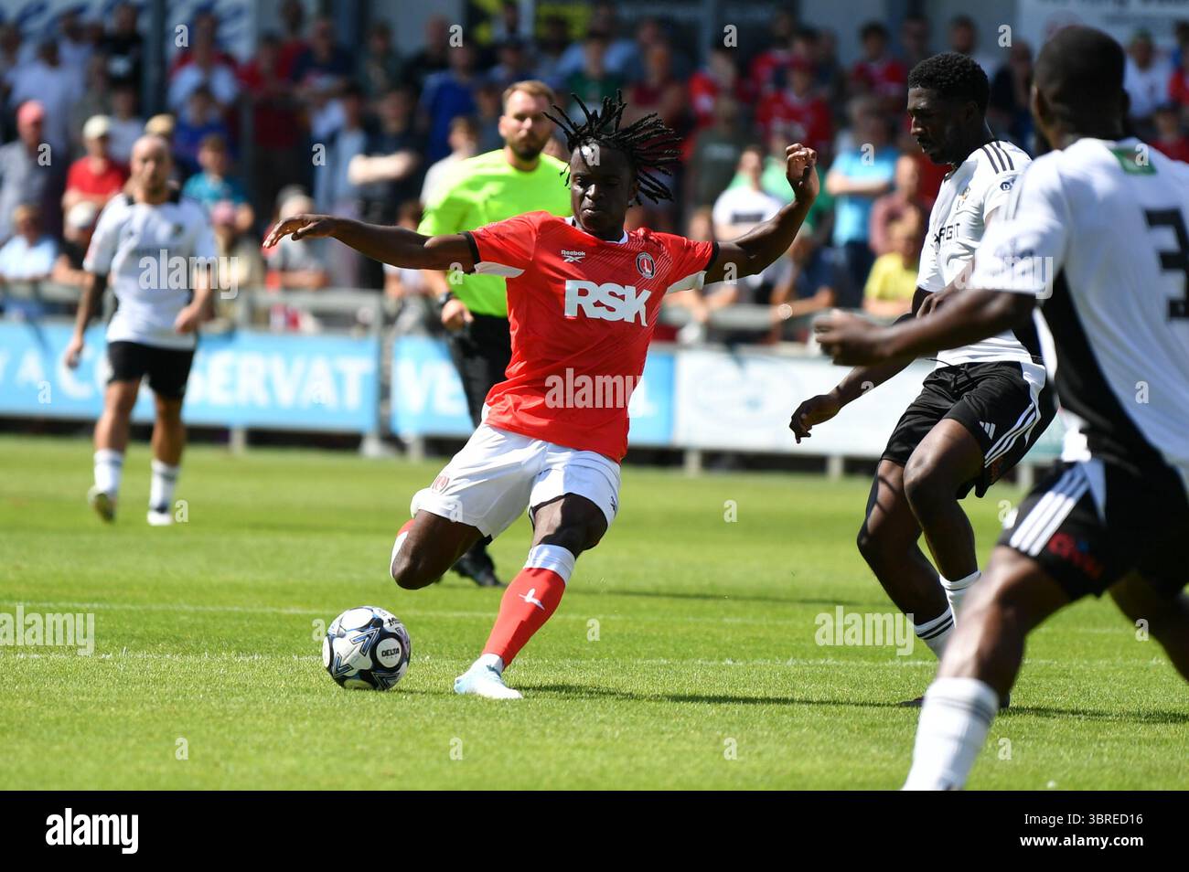 Dartford, England. 11th Jul 2025. Tyreece Campbell during the pre ...