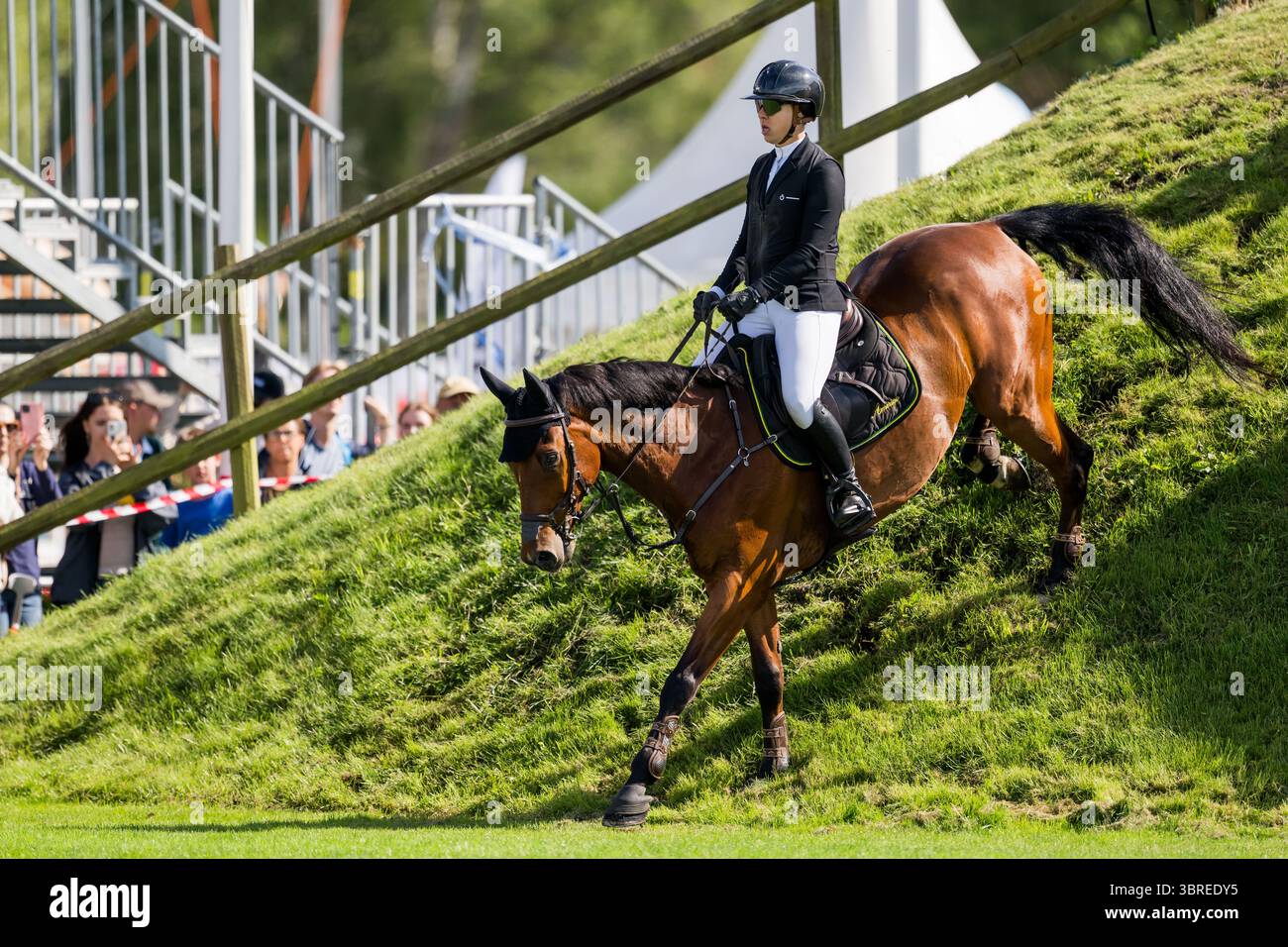 250712 Amanda Eriksson of Sweden with horse Hard Rock competes in ...