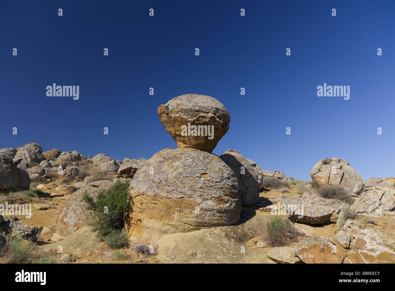 The Valley of the Spheres of Torysh, Mangystau Stock Photo - Alamy