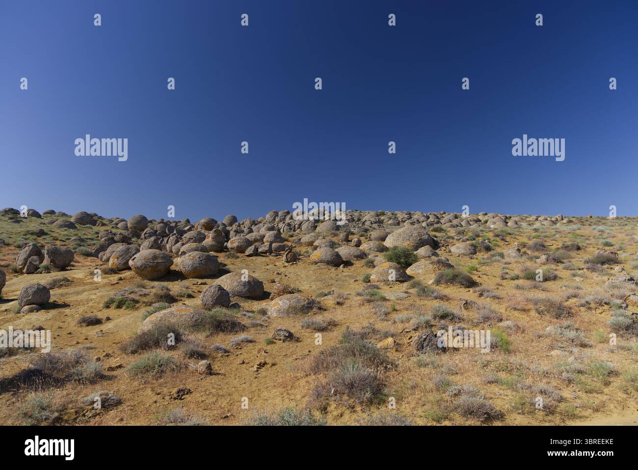 The Valley of the Spheres of Torysh, Mangystau Stock Photo - Alamy