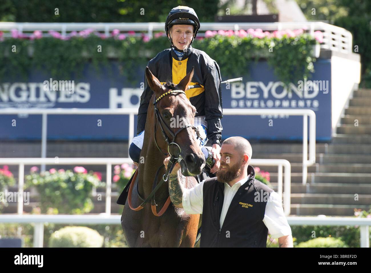 Ascot, Berkshire, UK. 12th July, 2025. Horse MOUNT ATLAS ridden by ...