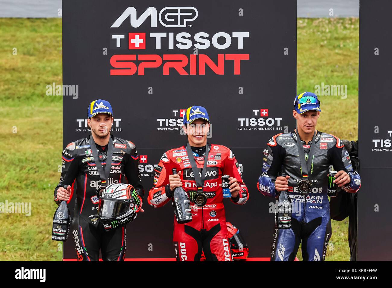 HOHENSTEIN-ERNSTTHAL, GERMANY - JULY 12: Marco Bezzecchi of Italy and ...