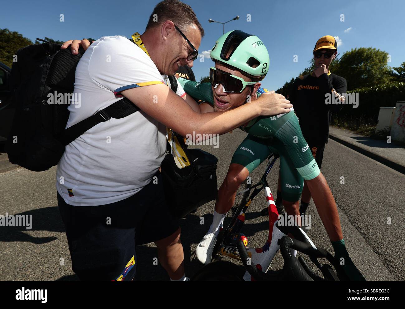 Laval, France. 12th July, 2025. Italian Jonathan Milan of Lidl-Trek ...