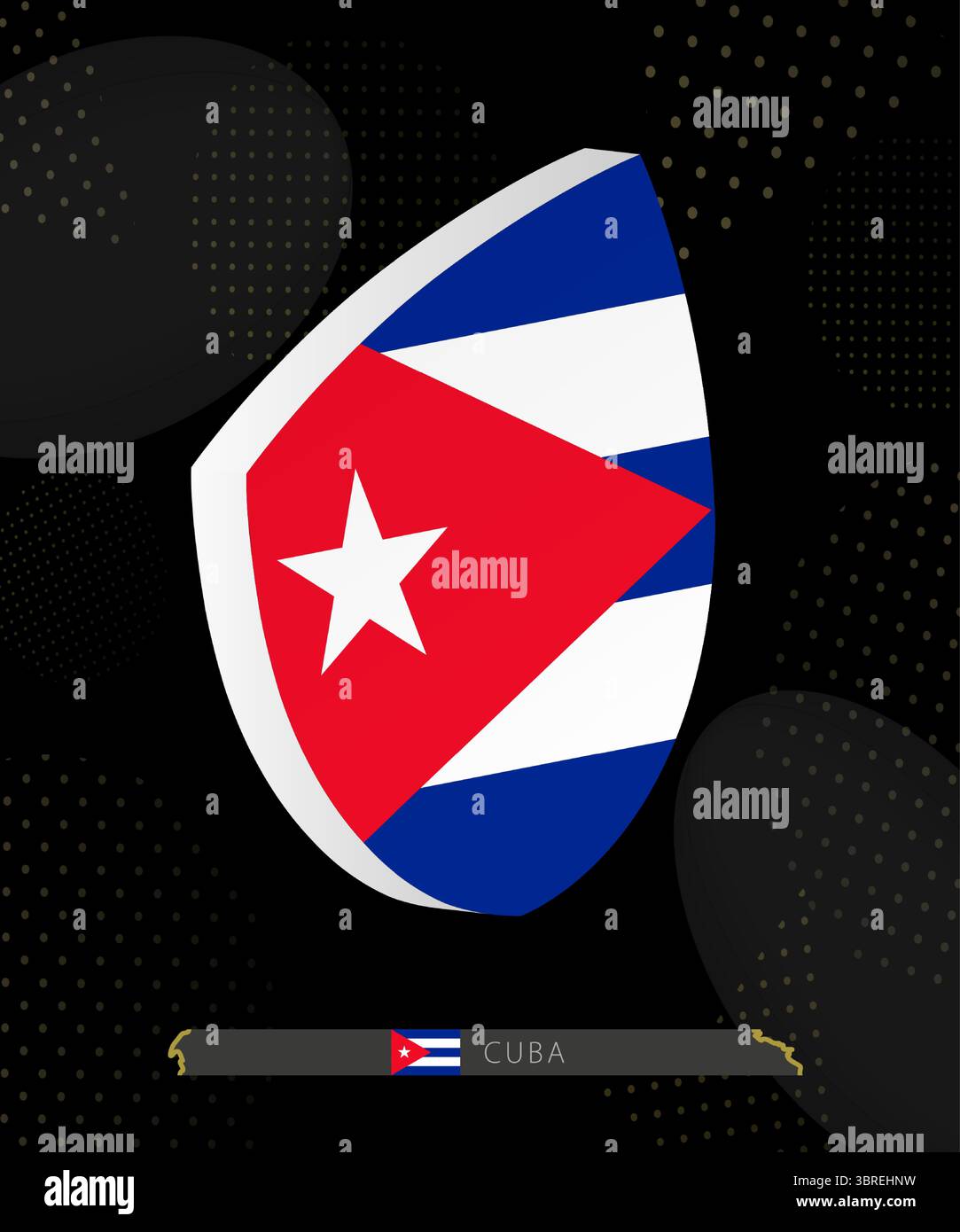 Cuba flag dark background Stock Vector Images - Alamy