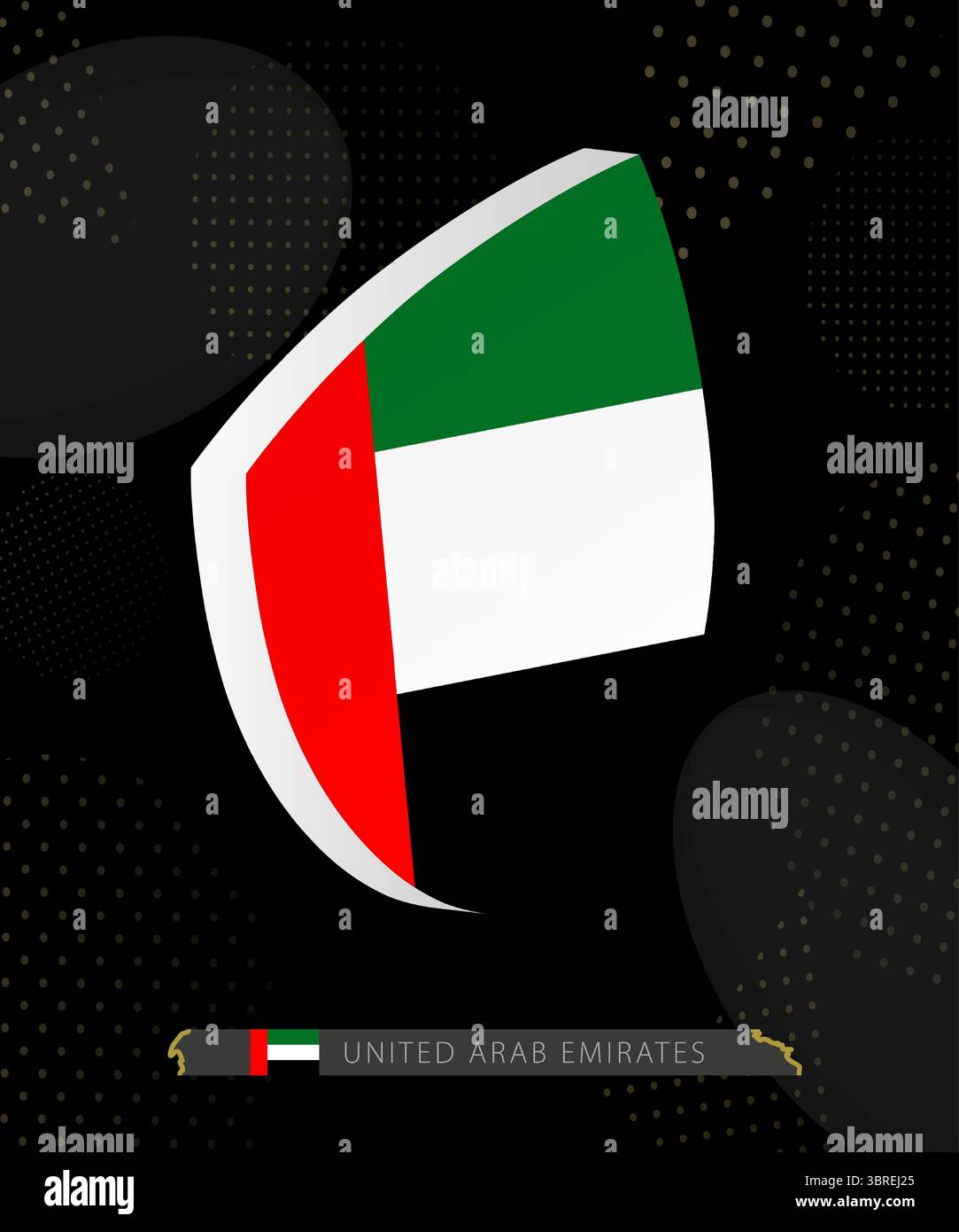 3d uae flag Stock Vector Images - Alamy