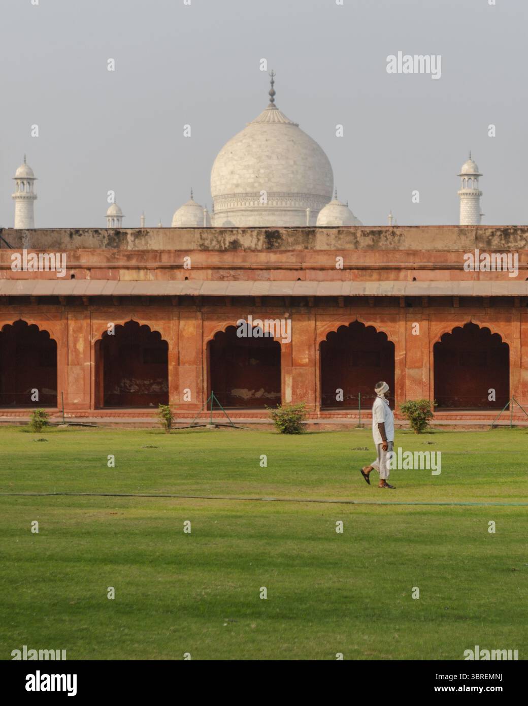 Agra, India - 24 June 2025: View of the ethereal Taj Mahal's pearly ...