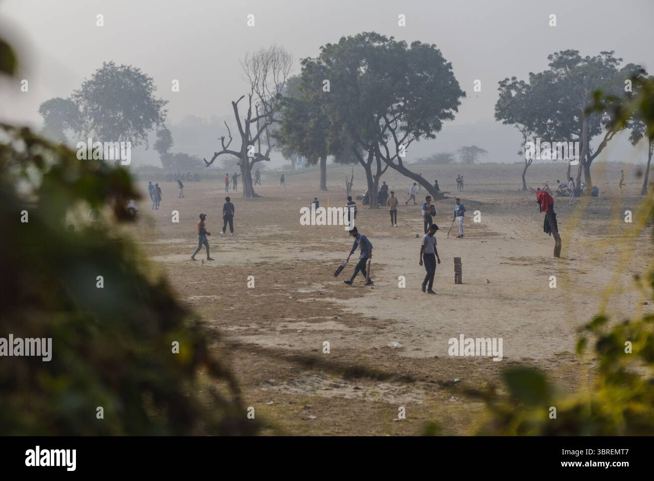 Cricket scene unfolds under hi-res stock photography and images - Alamy