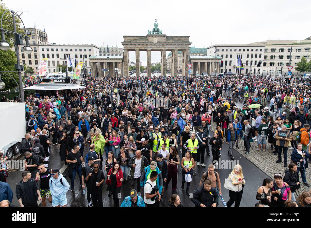 Berlin, Berlin, Germany. 12th July, 2025. Tens of thousands of techno ...