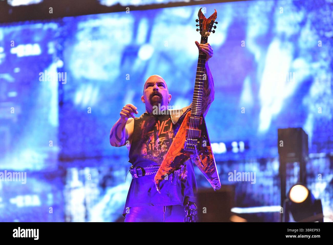 Kerry King of Slayer performs at the Festival d'été de Québec on July ...