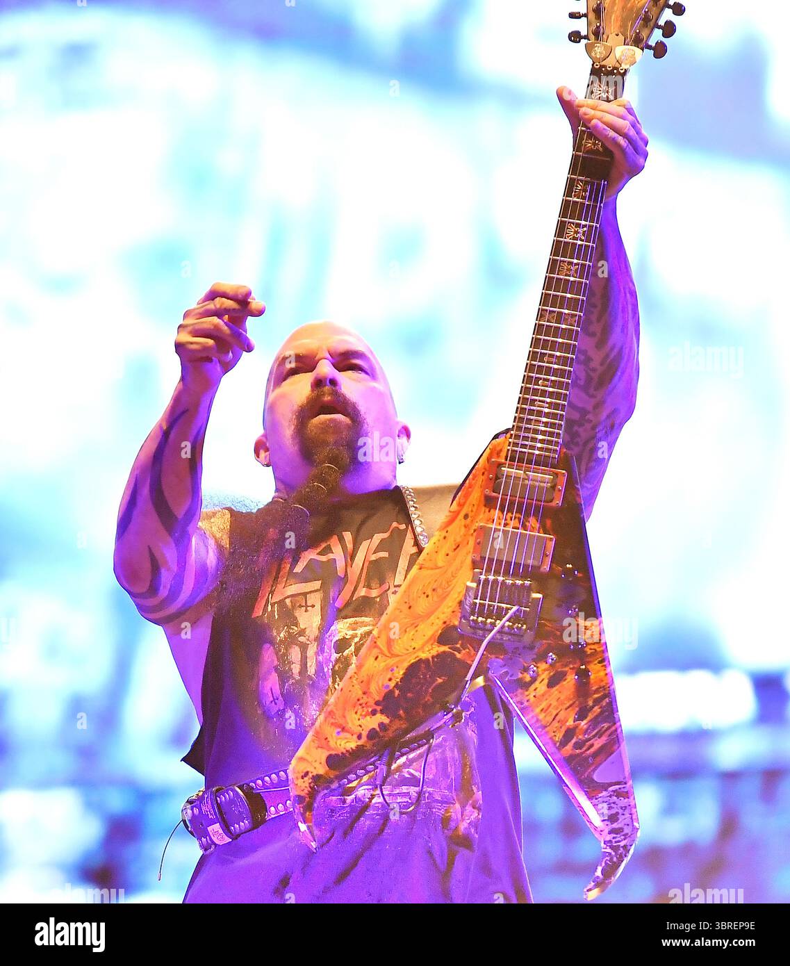Kerry King of Slayer performs at the Festival d'été de Québec on July ...