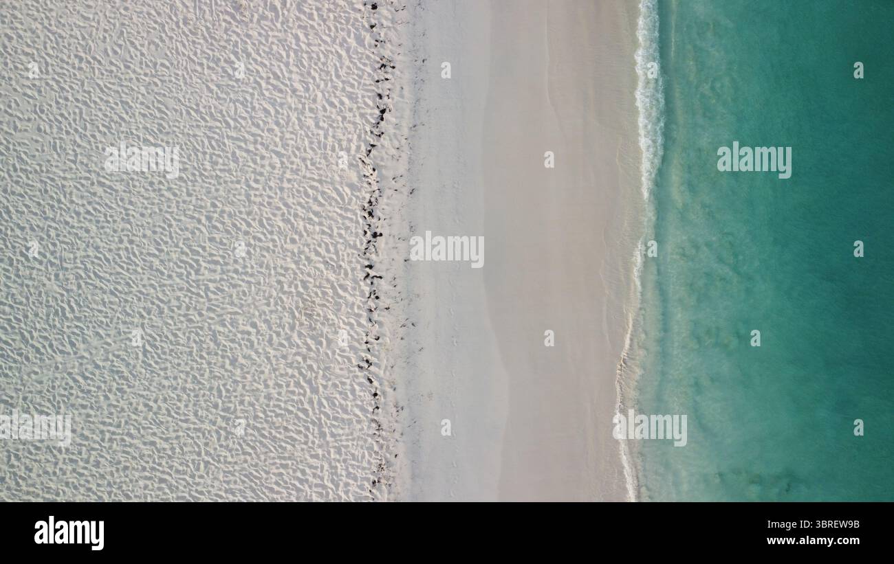 beach and sea drone shot Stock Photo - Alamy