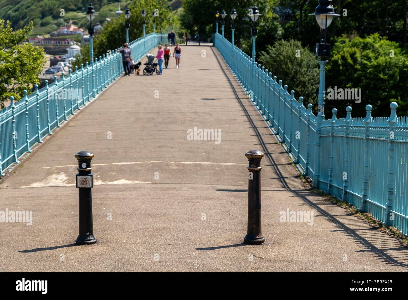 Scarborough, North Yorkshire, UK – June 26 2025. The 1827 Spa Bridge ...