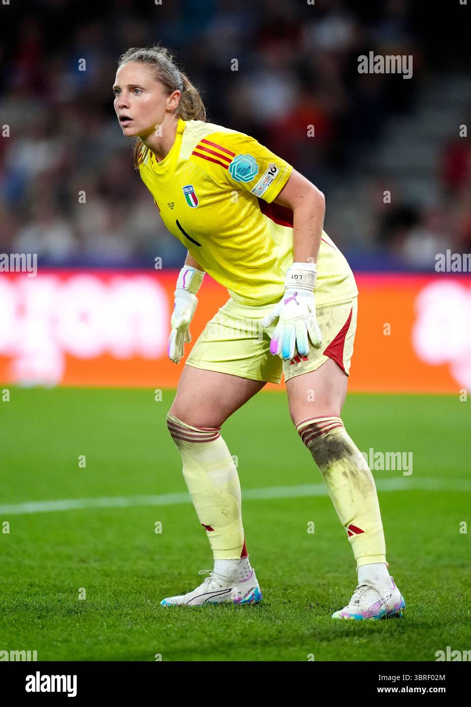 Italy goalkeeper Laura Giuliani during the UEFA Women's Euro 2025 Group ...