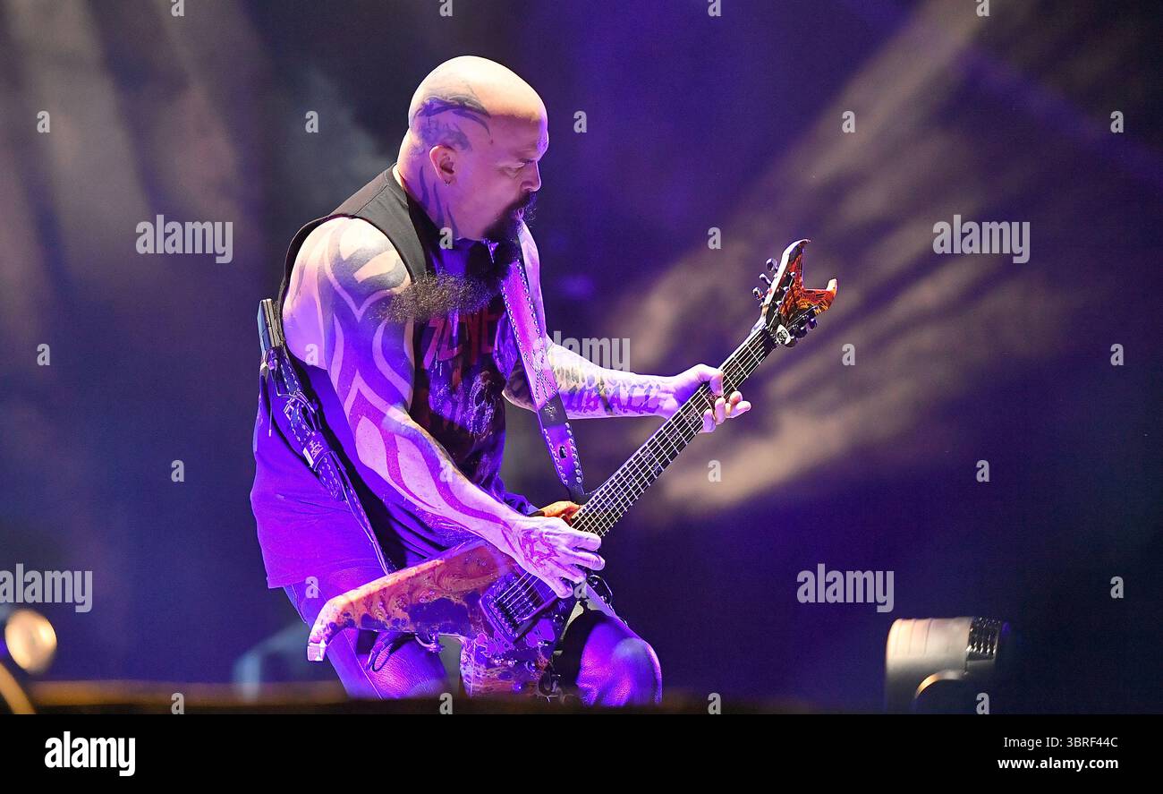 Kerry King of Slayer performs at the Festival d'été de Québec on July ...