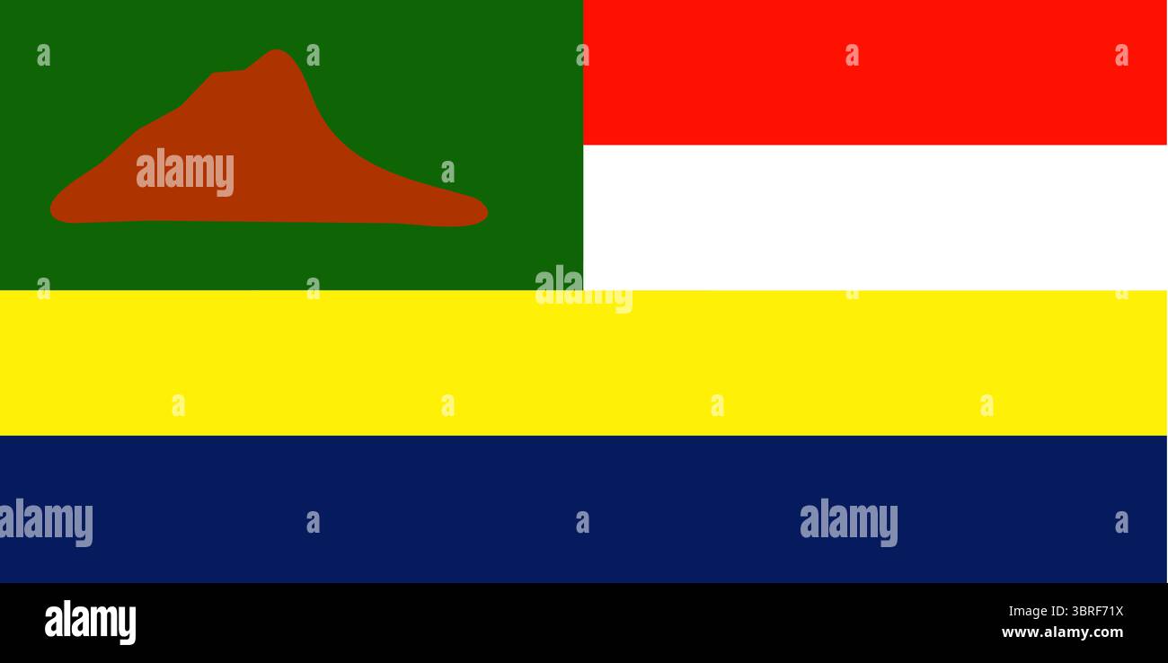 Flag of Sabah, Malaysia (1963–1982) – historic state flag with blue ...